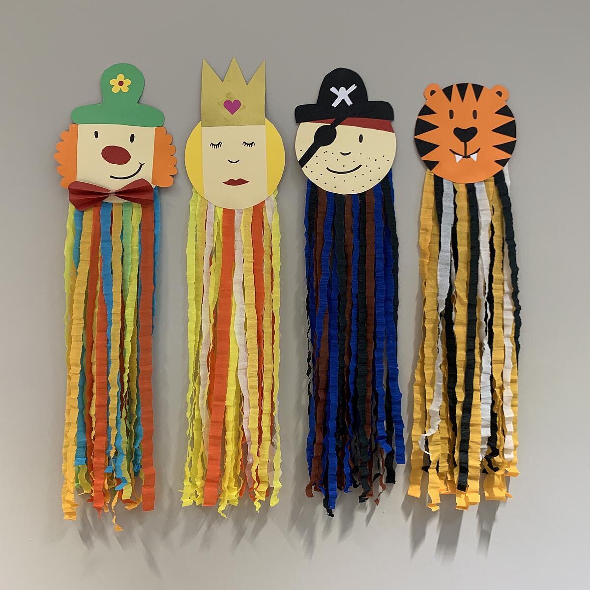 Faschingsfiguren basteln » Clown, Pirat & Co. | Kribbelbunt